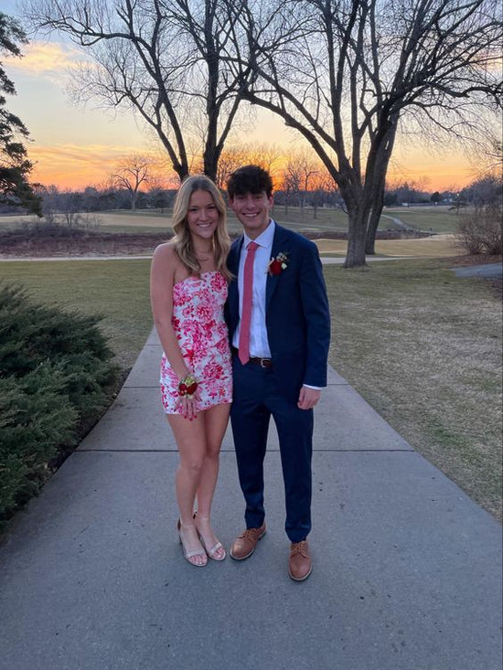 Spring Fling Dresses, Strapless Floral Print Homecoming Dress, Mini Pa ...